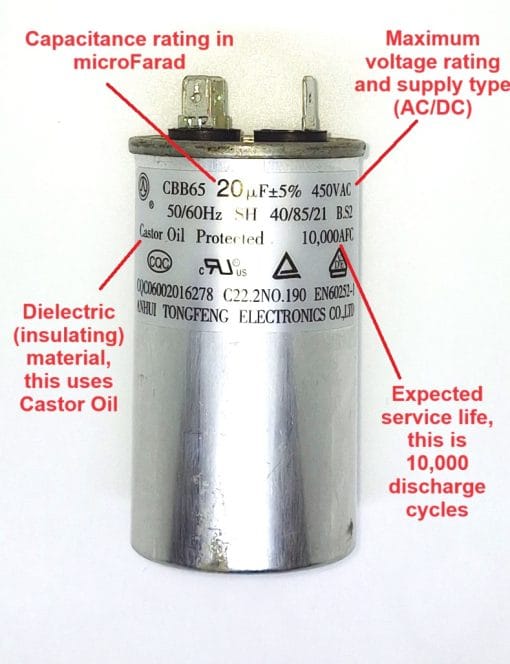 Capacitors, helping your pump motor get off to a good start.